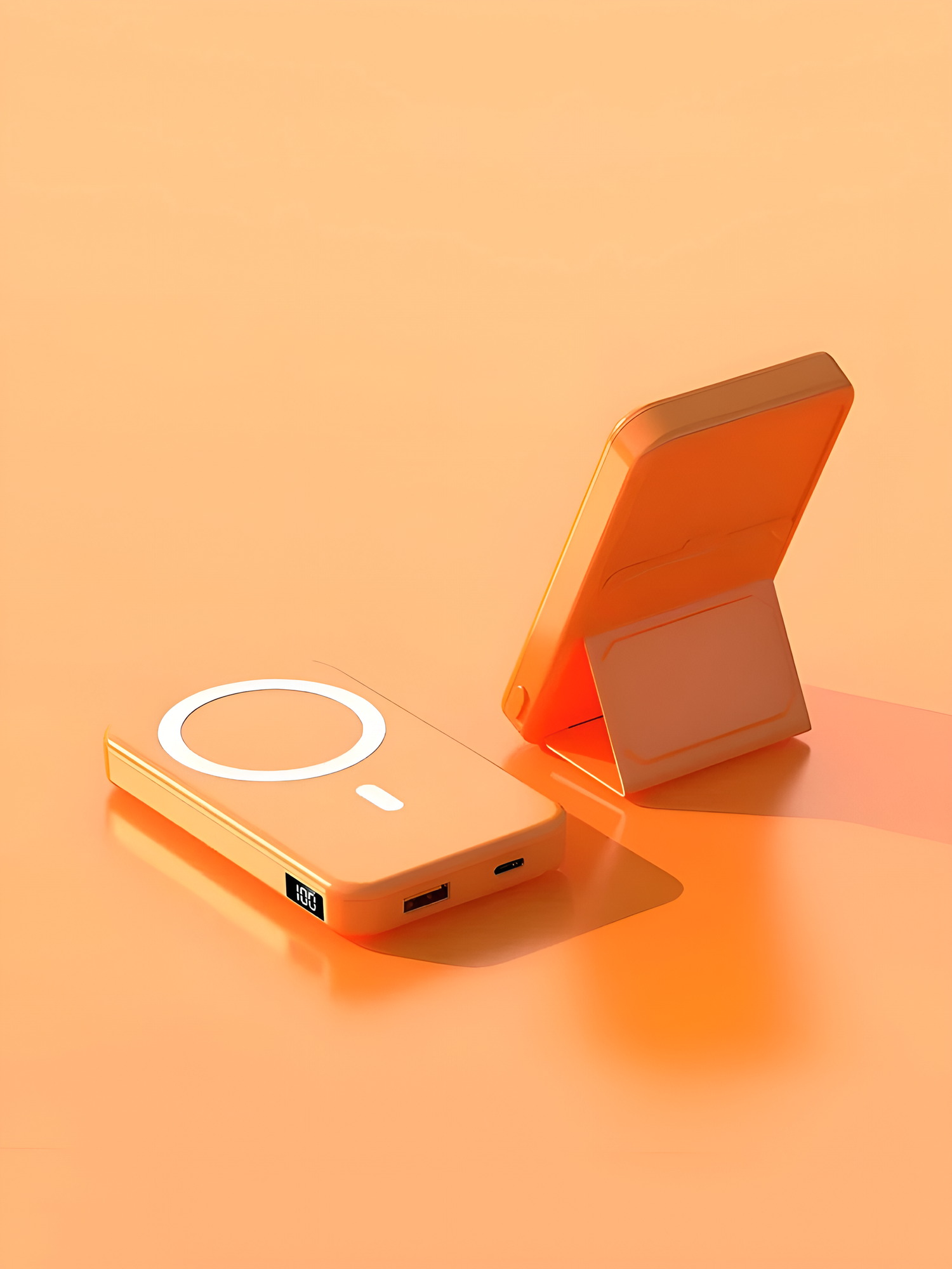 Повербанк для Айфона, магнитный PowerBank, внешний аккумулятор 10000mAh, 20W, беспроводная зарядка для iPhone, Samsung