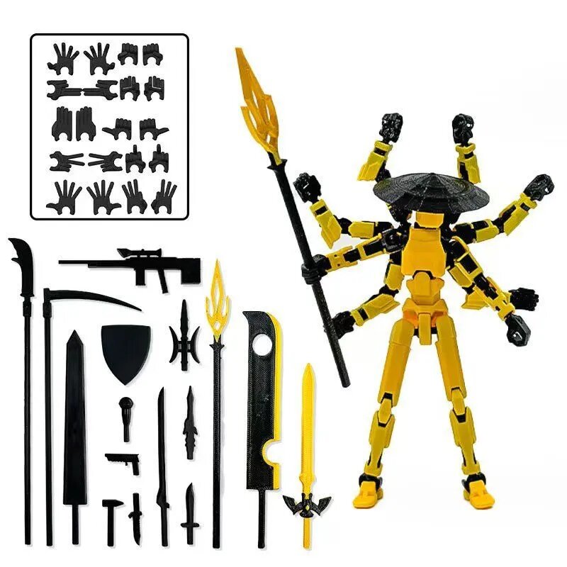 1 шт Фигурка Titan 13 Air Bound, многосуставная, подвижная, 3D печать, шарнирный робот Lucky 13