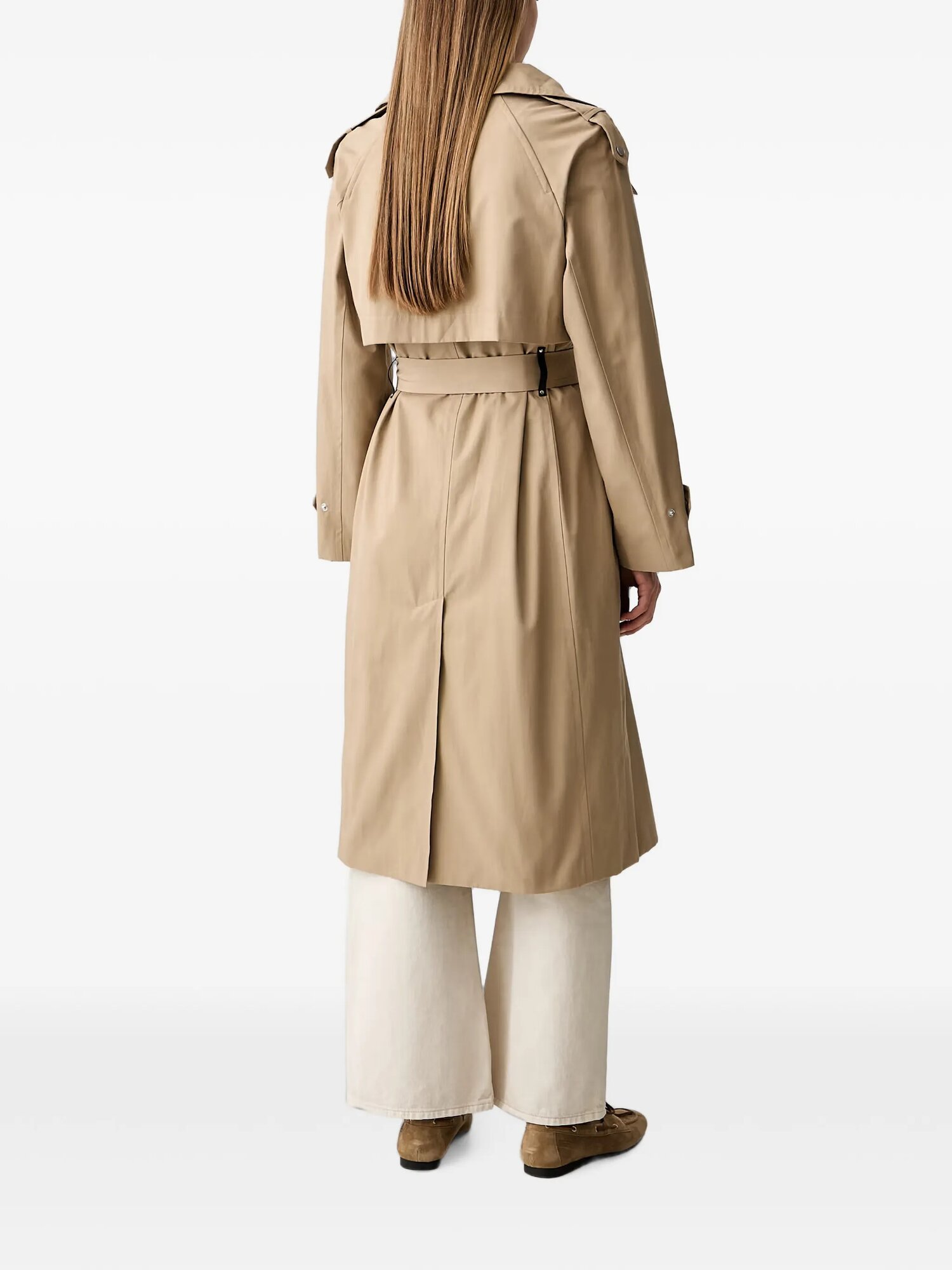 Пальто DKNY Belted trench coat, размер 40 — фото 1