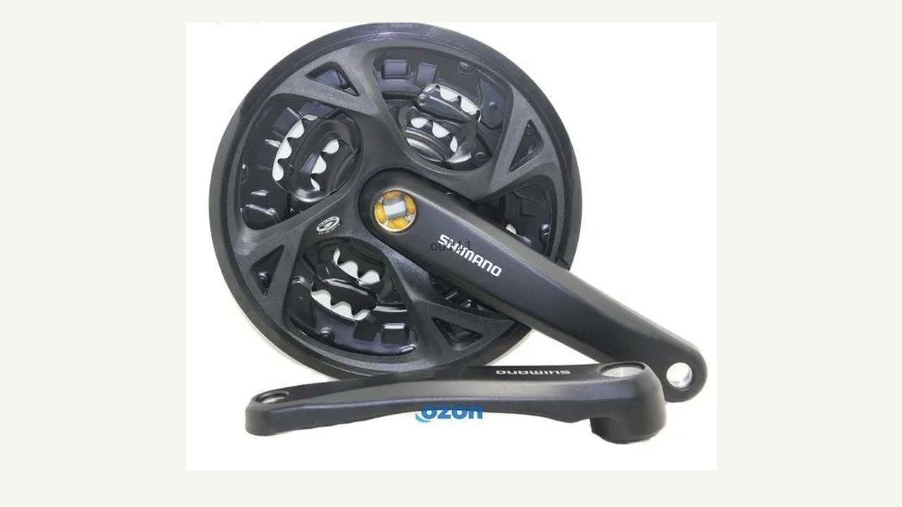 Shimano FC-M371 Система шатунов 44/32/22T для горных велосипедов, длина 170 мм, 9 скоростей — фото 1