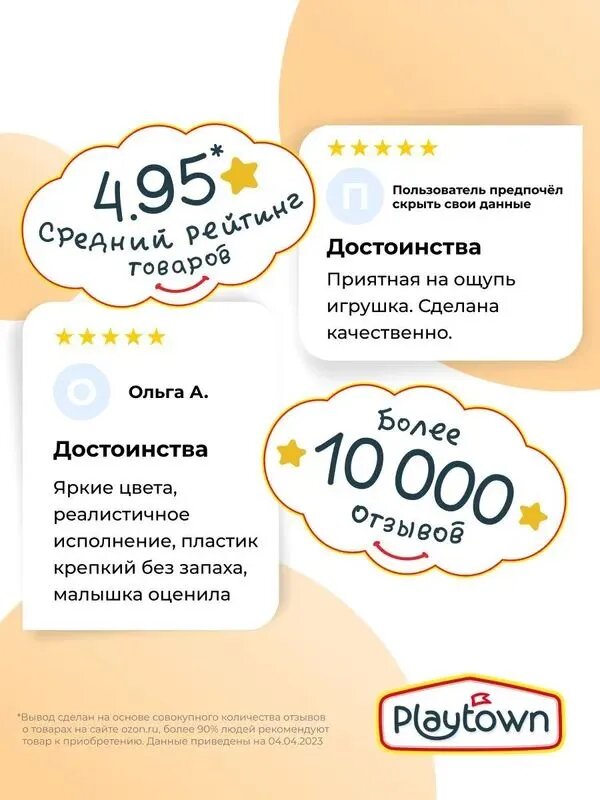 Мягкая игрушка Медведь в пижаме Playtown, 25 см, коричневый, полиэстер, с одеждой — фото 1