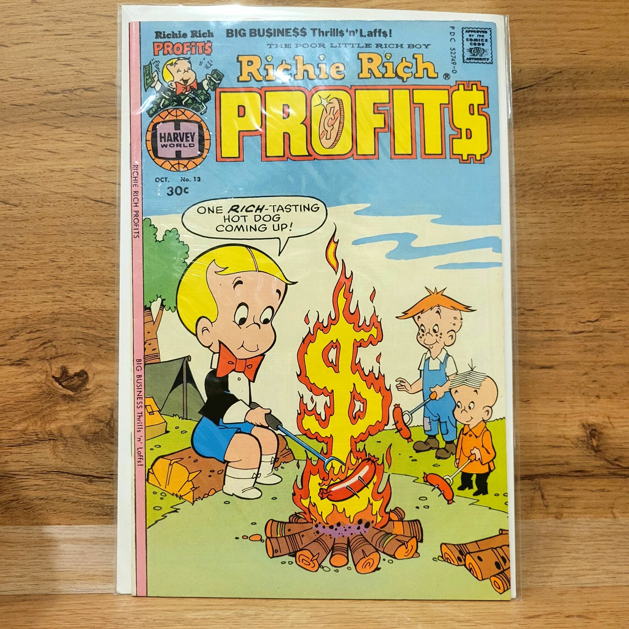 Раритетный Комикс Richie Rich Profits #13. 1975 Год. Комикс (сингл) на английском языке