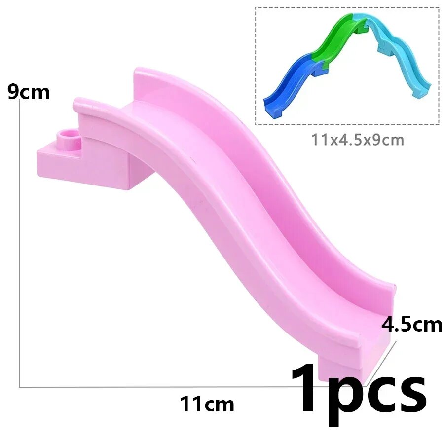 VEK Большой строительный блок мраморная гонка Розовый, Slide Pink