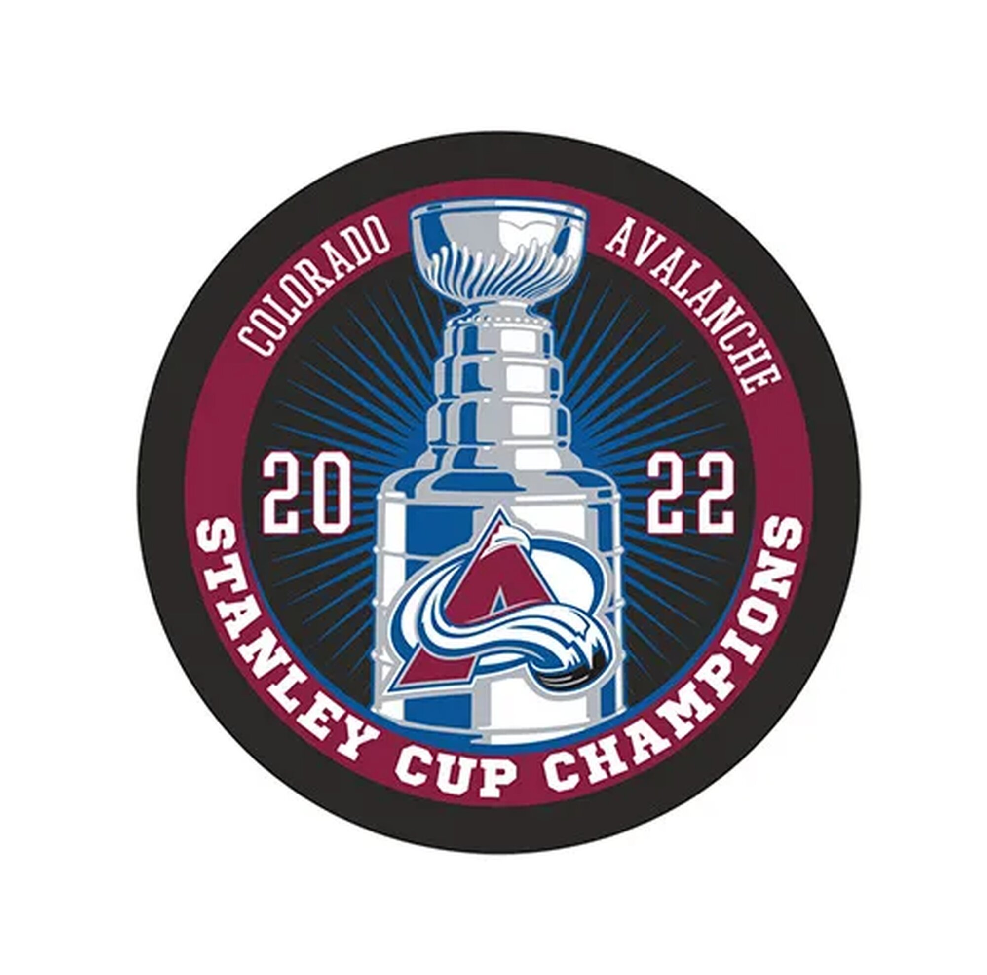 Rubena Шайба Colorado Avalanche Stanley Cup Champions 2022 №1
