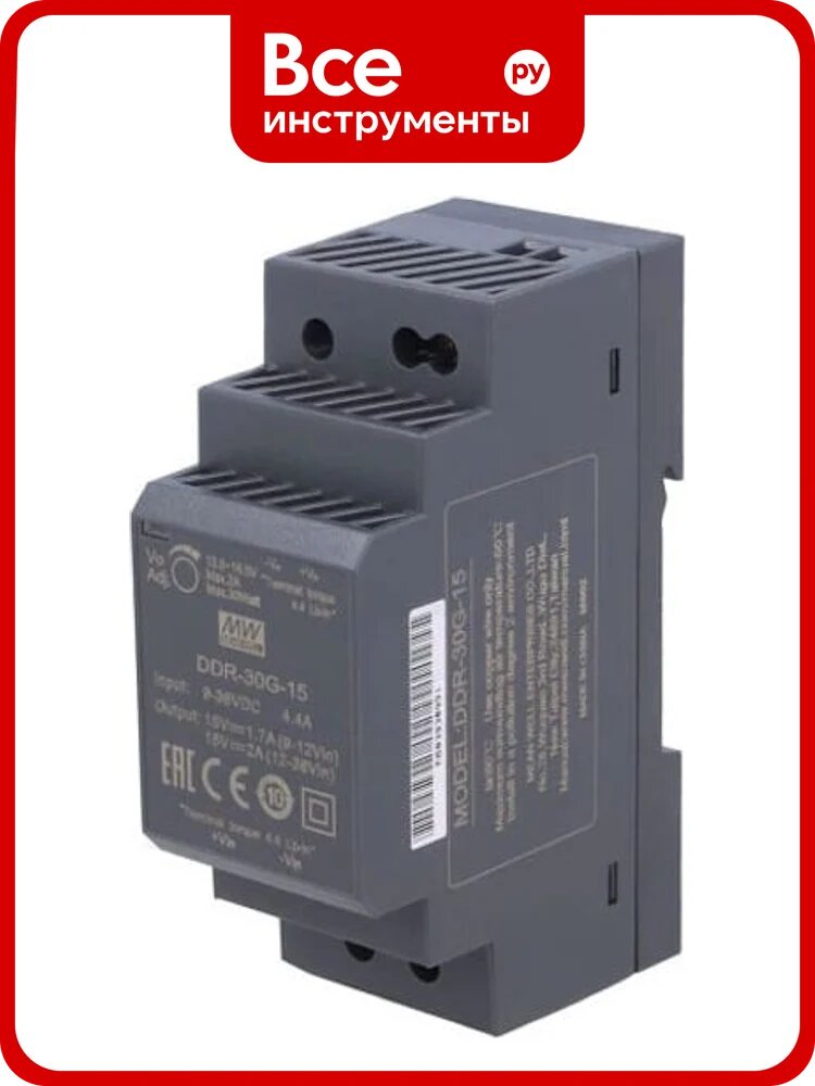 Преобразователь Mean Well DC/DC DDR-30G-15 30Вт Т03006457