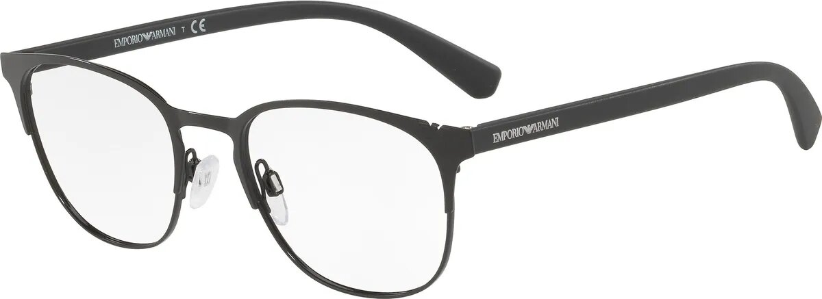 Оправа EMPORIO ARMANI 0EA1059 3001, тип оправы ободковая, материал оправы металл, пол мужские, форма оправы овальная