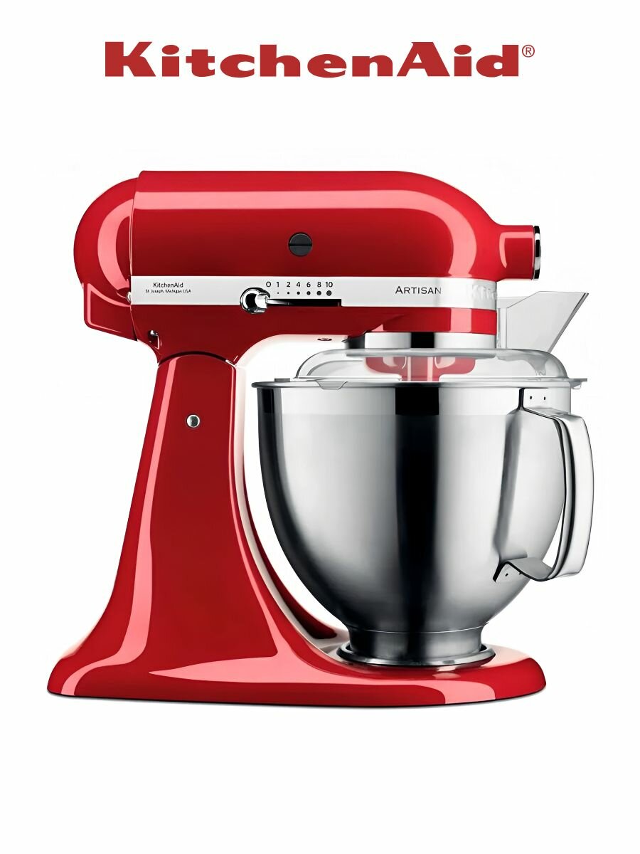 Планетарный миксер KitchenAid ARTISAN 5KSM185PSEER, 4.8 л, красный