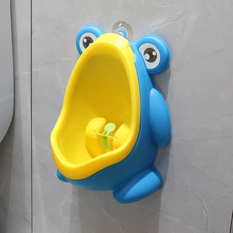 Лягушачий унитаз для малышей, синий цвет, настенный детский унитаз с простым дизайном