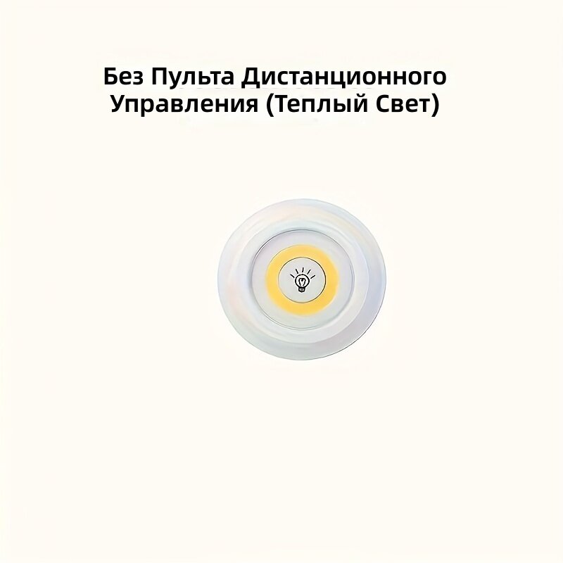Светодиодный светильник-ночник под шкаф с пультом ДУ, регулируемой яркостью и тёплым белым светом, для освещения коридора, спальни, гардеробной, кухни, лестницы и прохода