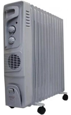 Масляный радиатор Комфорт (Comfort) "Умница" ОМ-15с-3кВт (цвет серый)