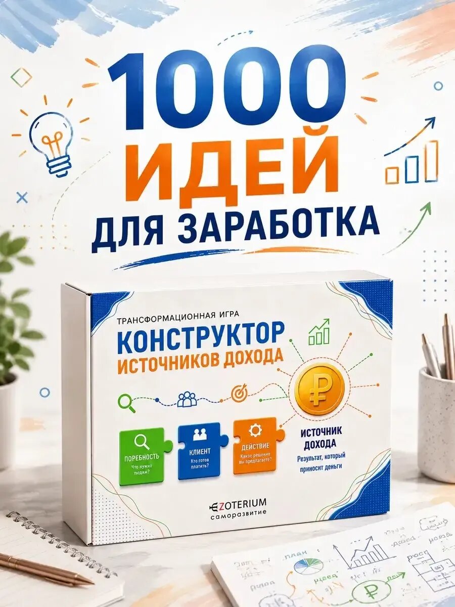 Метафорические карты Конструктор источников дохода мини игра