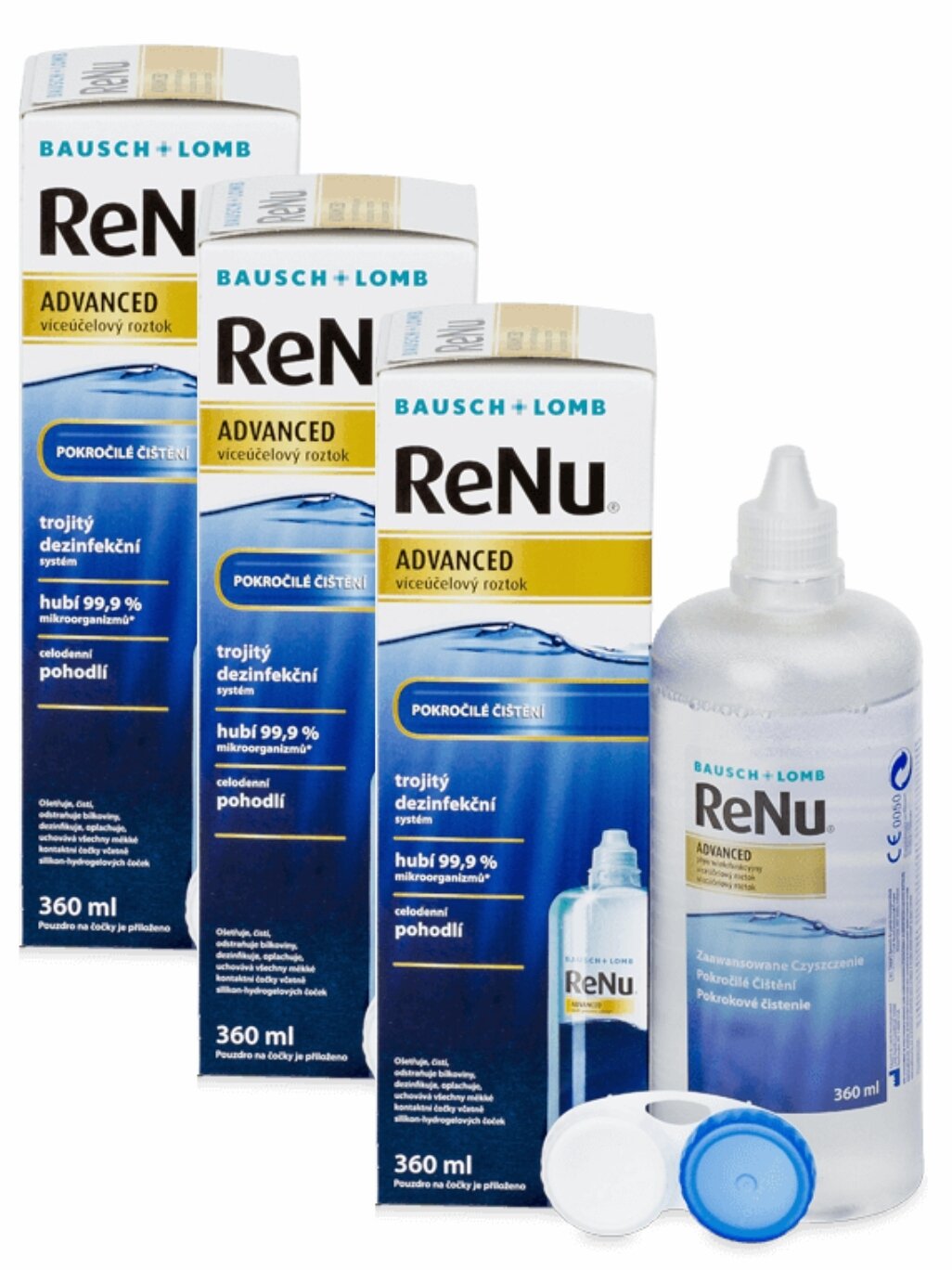 Раствор Renu ADVANCED Реню Эдванс адванс 360 мл 3 шт