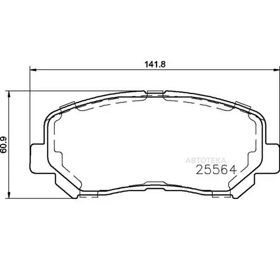 Комплект тормозных колодок BREMBO P37019
