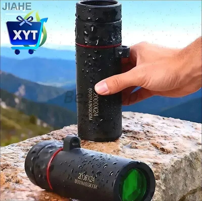 Мощный монокуляр 12x24 BAK4 для туризма охоты и походов с чехлом