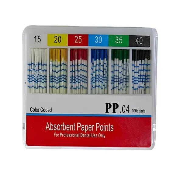 Абсорбирующие бумажные конусы ckkuao для эндодонтии PP10box Paper0415-40