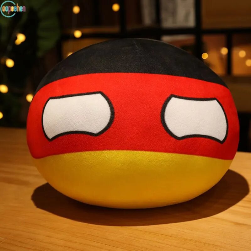 1 штука Плюшевая игрушка Polandball, подушка или брелок в виде шара страны (Китай, СССР), коллекционный аниме-сувенир, рождественские подарки