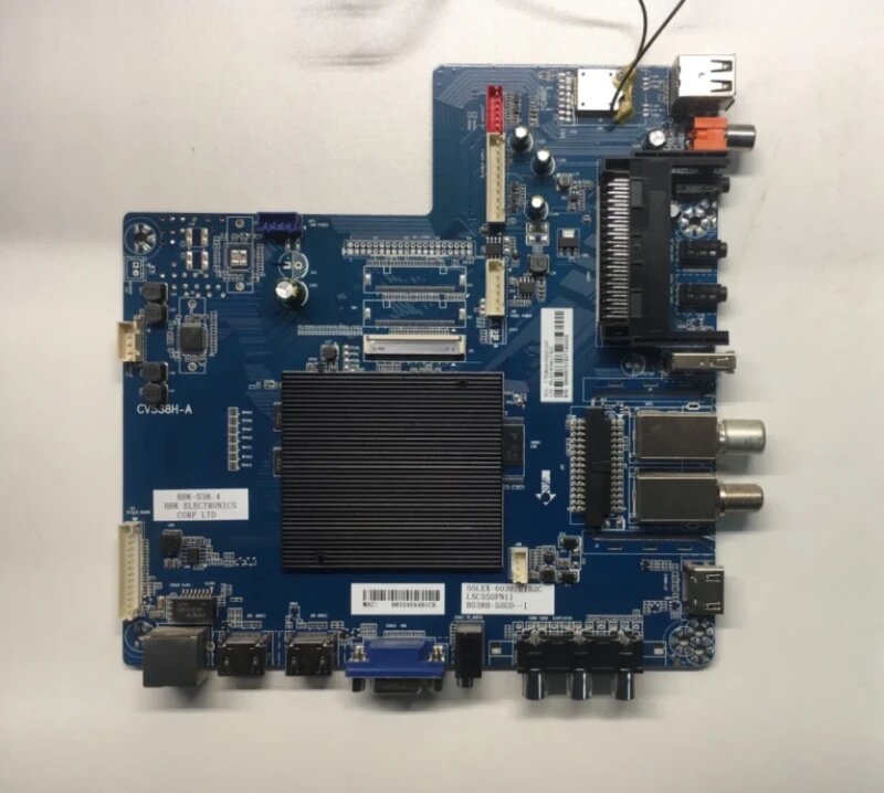 Плата CV538H-A, для телевизора BBK 65LEX-6039/UTS2C с разъемом CON1 MINI_AV