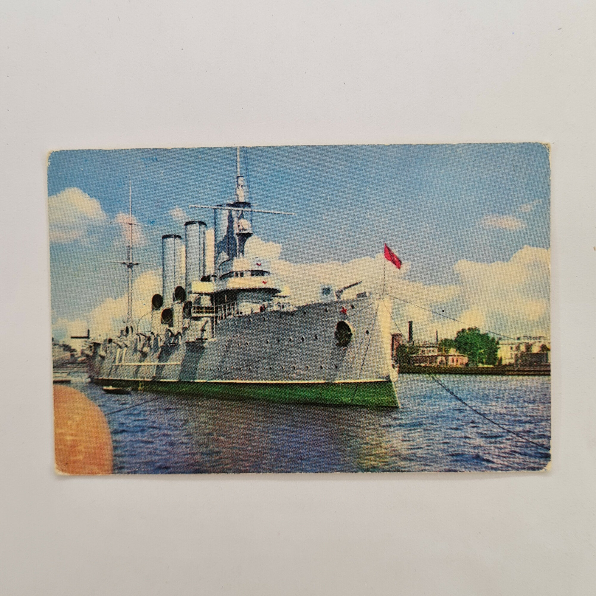 Карманный календарик 1976. Корабли на реке, советская морская тематика. Календарь винтажный