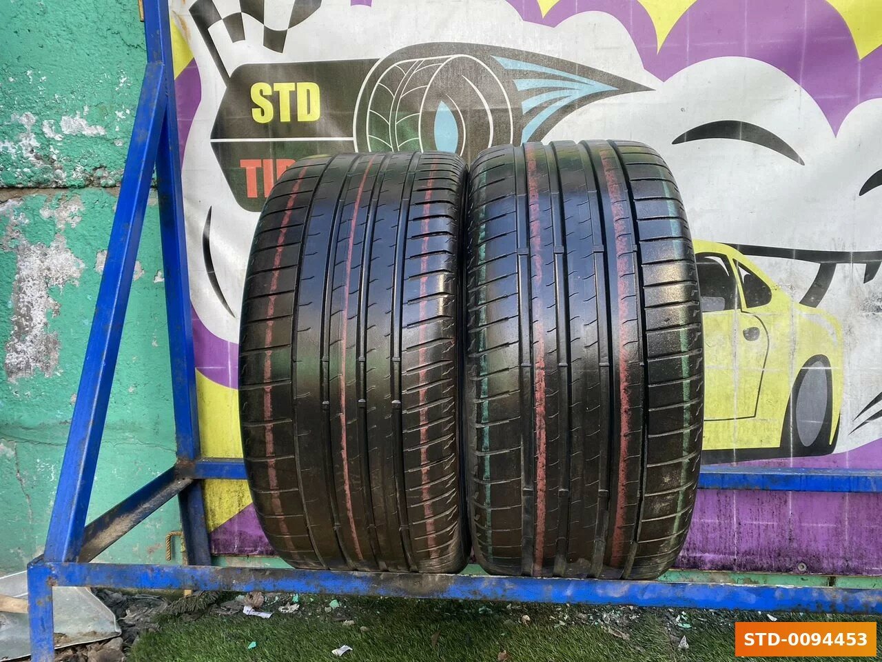 Комплект (2 шт) летних БУ шин Bridgestone Potenza Sport 295/35 R21 25% износ 8086993254