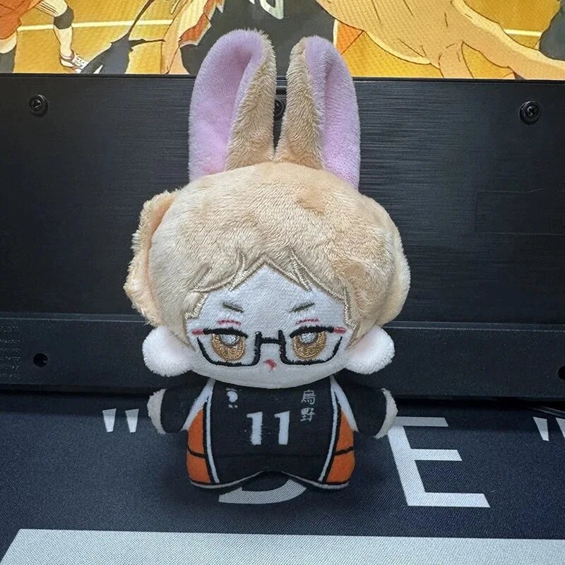 Мини-брелок Bandai Haikyuu плюшевый Hinata Shoyo Tobio Kageyama Yu Nishinoya 10см C
