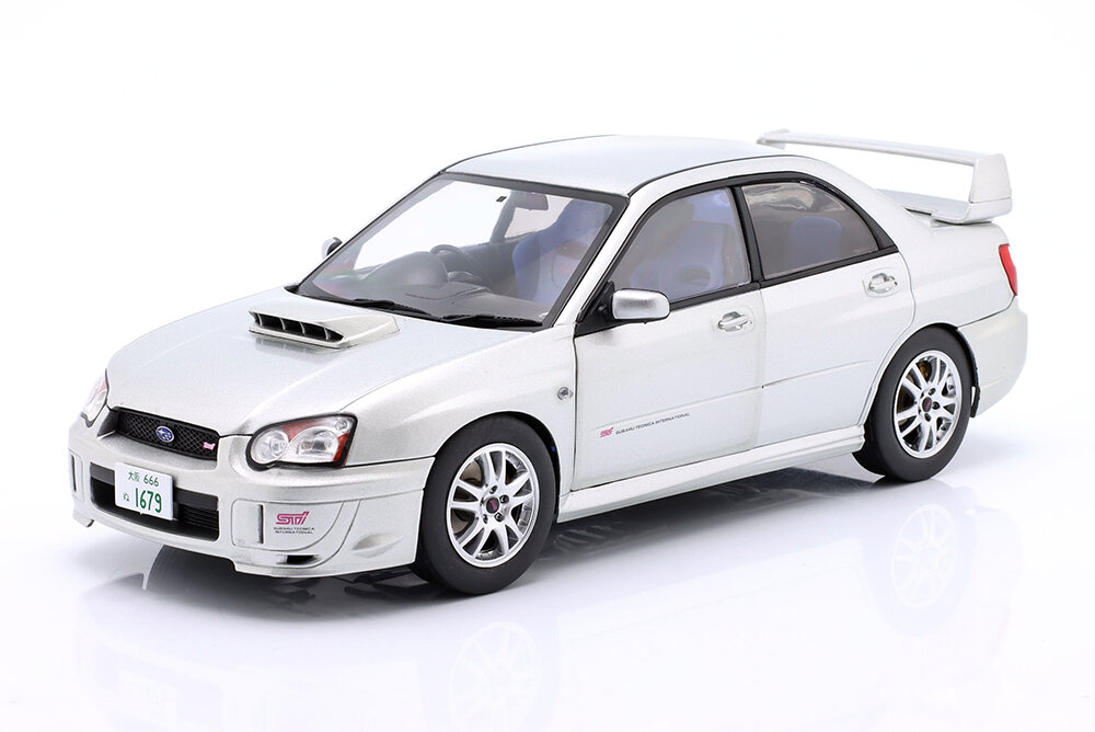 Модель коллекционная SOLIDO Subaru impreza wrx sti 2003 silver