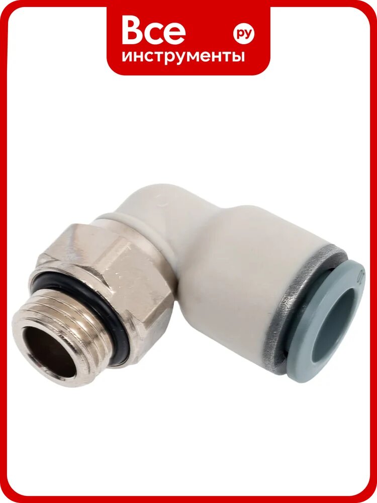 Фитинг угловой Camozzi R7522 с резьбой 1/4 дюйма, из пластика и латуни, для соединения трубопроводов