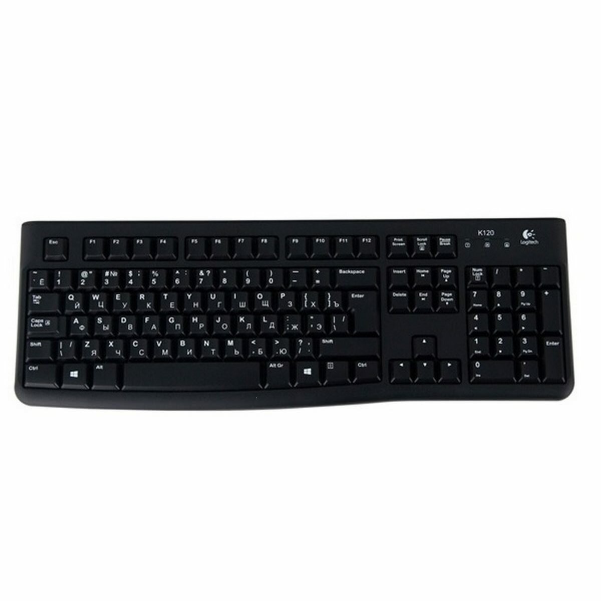 Клавиатура Logitech K120 for business, USB, черный (920-002522), 10шт.
