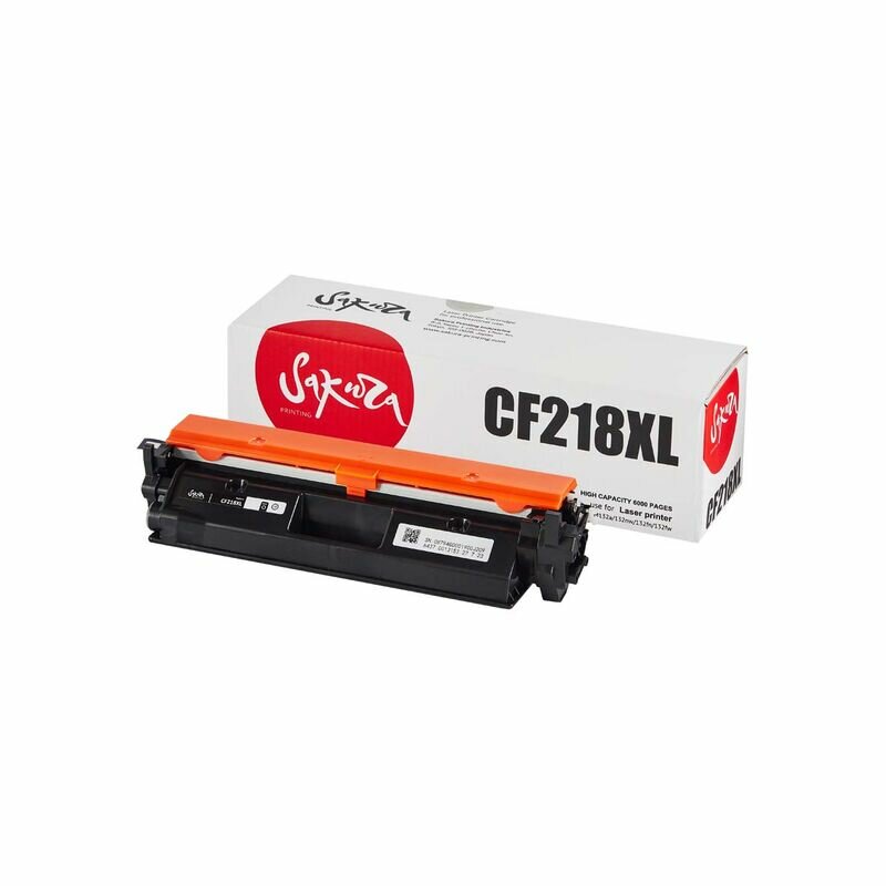 Картридж CF218XL для HP LaserJet M132a, M104a, M132nw, M132fn, M104w, M132fw 6000 стр. Sakura