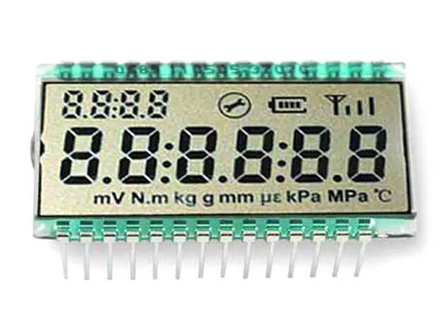6-разрядный сегментный ЖК-дисплей HTN 3.0В