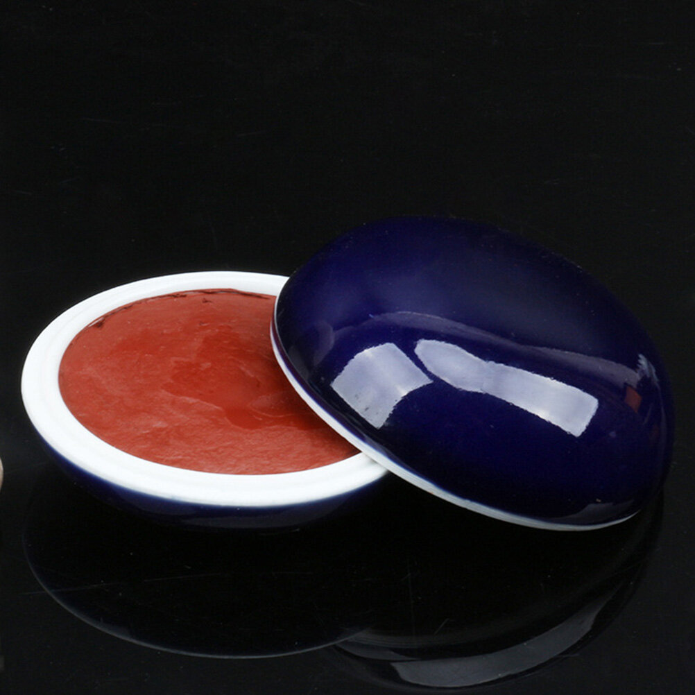 Синяя Фарфоровая Коробка Для Красной Инкрустации 10 5X10 5X5CM