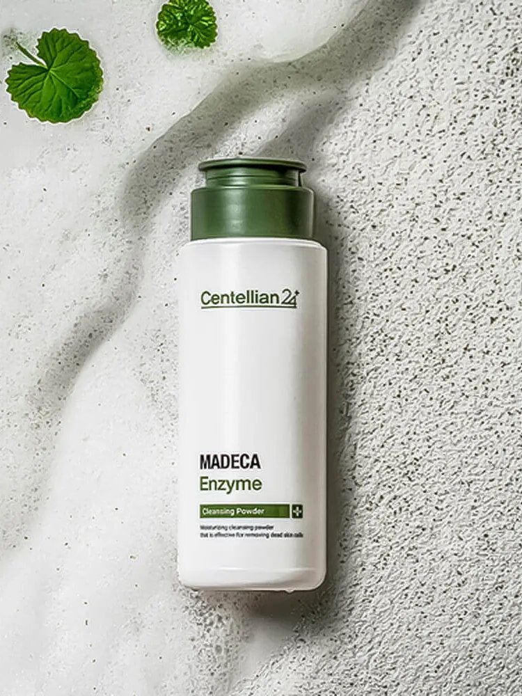 Centellian24 Успокаивающая энзимная пудра с экстрактом центеллы 60 г Madeca Enzyme Cleansing Powder