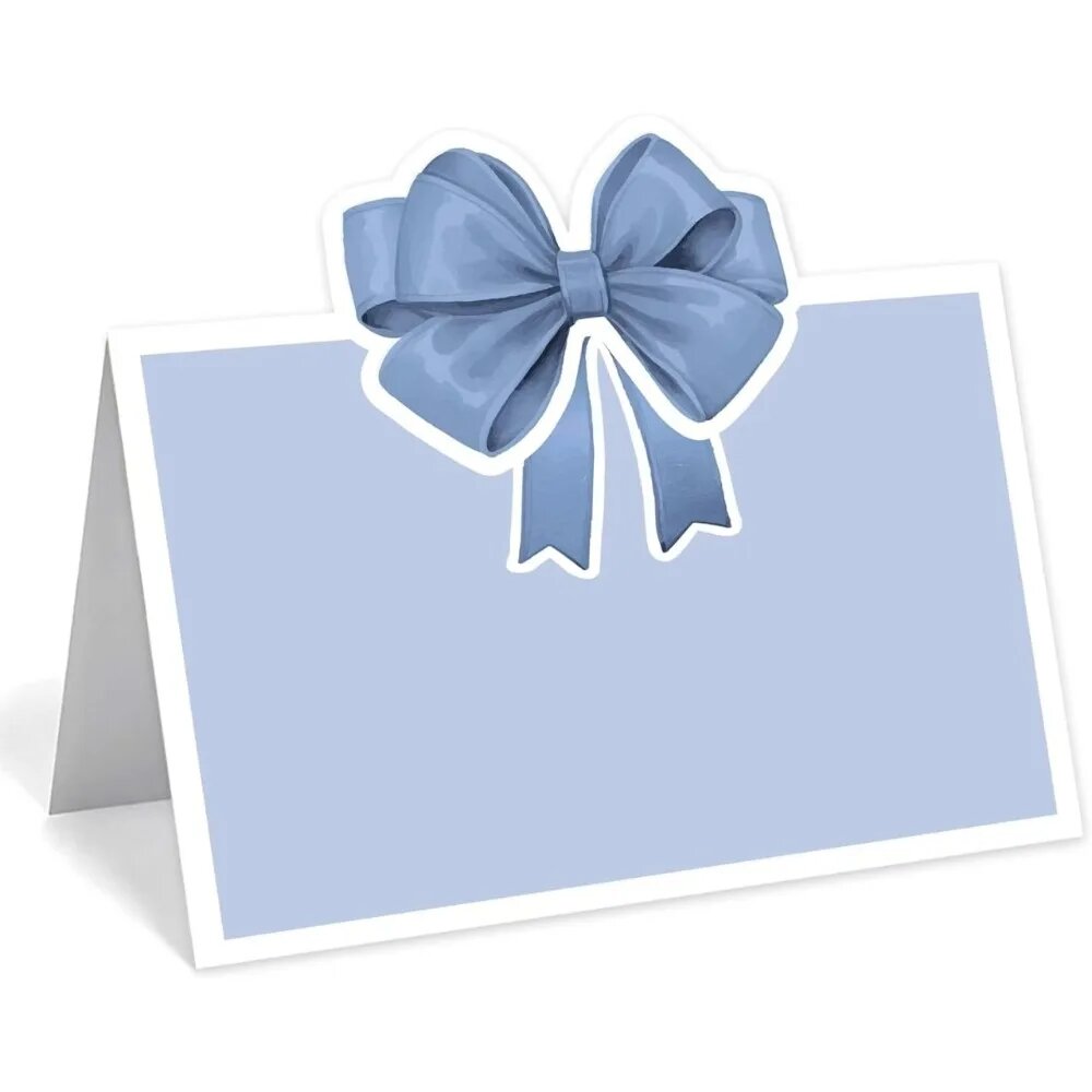 Карточки-бабочки для рассадки гостей розовые Голубой, 25pcs, Blue