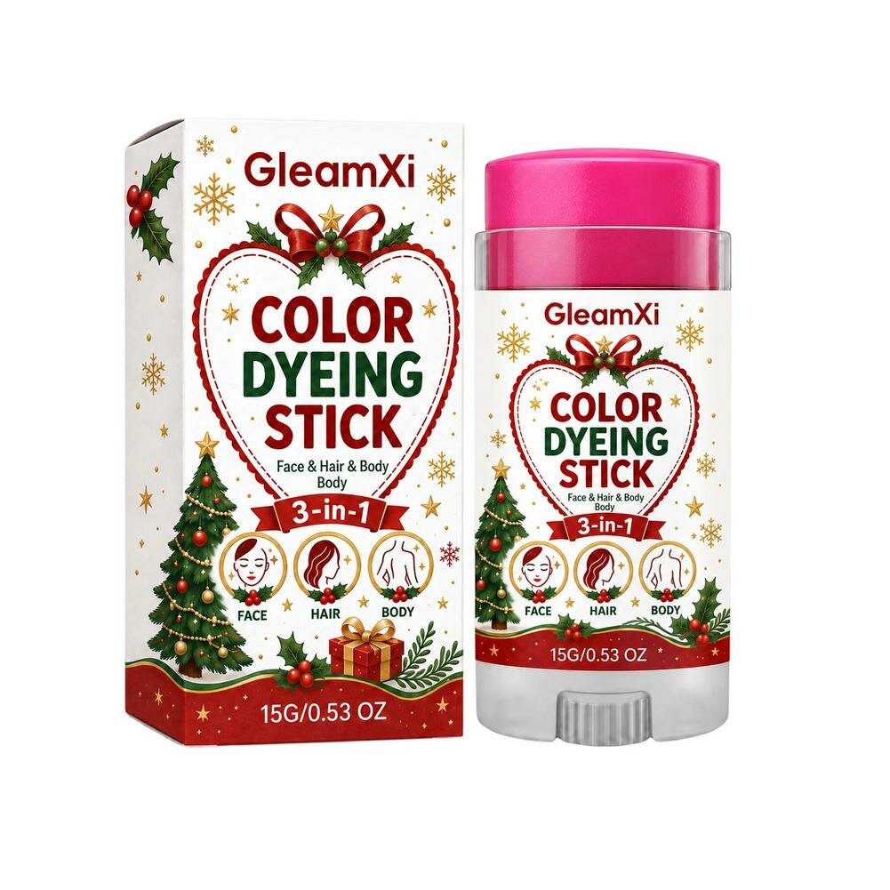 GleamXi Мелки для волос, белые, компактный стик 7,8 см