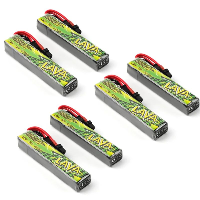 Литиевая батарея LAVA II 2S 580mAh/680mAh 95C 7.6V Battery XT30