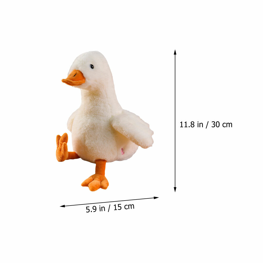 Игрушка В Formе Гуся С Подсветкой Изделие Из Мягкого Материала Размер 30X15CM