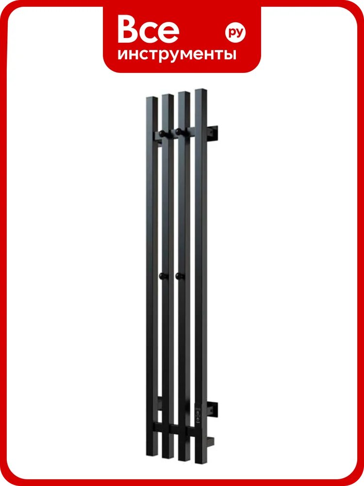 Полотенцесушитель MIXLINE MOON QUADRO BLACK 120/15 таймер, 206 Вт, электрический, черный 557163
