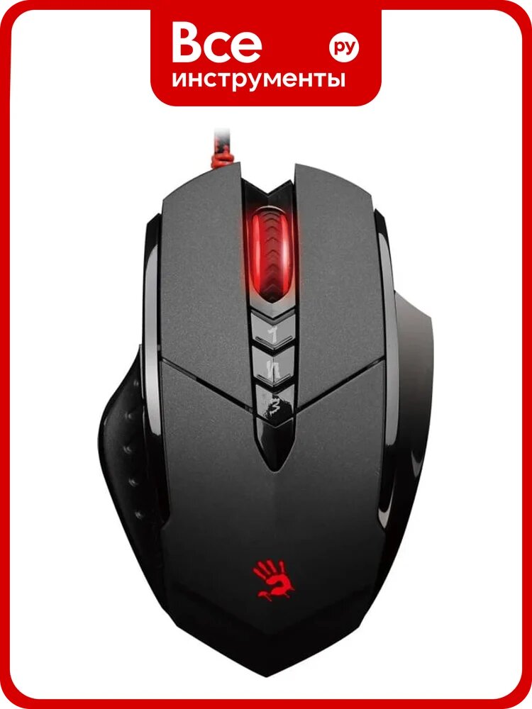 Мышь A4TECH Bloody V7 черный оптическая 6000dpi USB 8but 694748