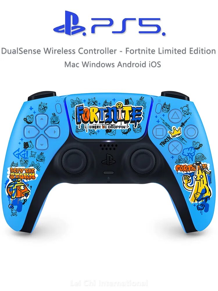 Sony PlayStation 5 Kонсоль DualSense PS5 Геймпад CFI-ZCT1JZ4 Беспроводной контроллер Bluetooth-Fortnite Limited Edition