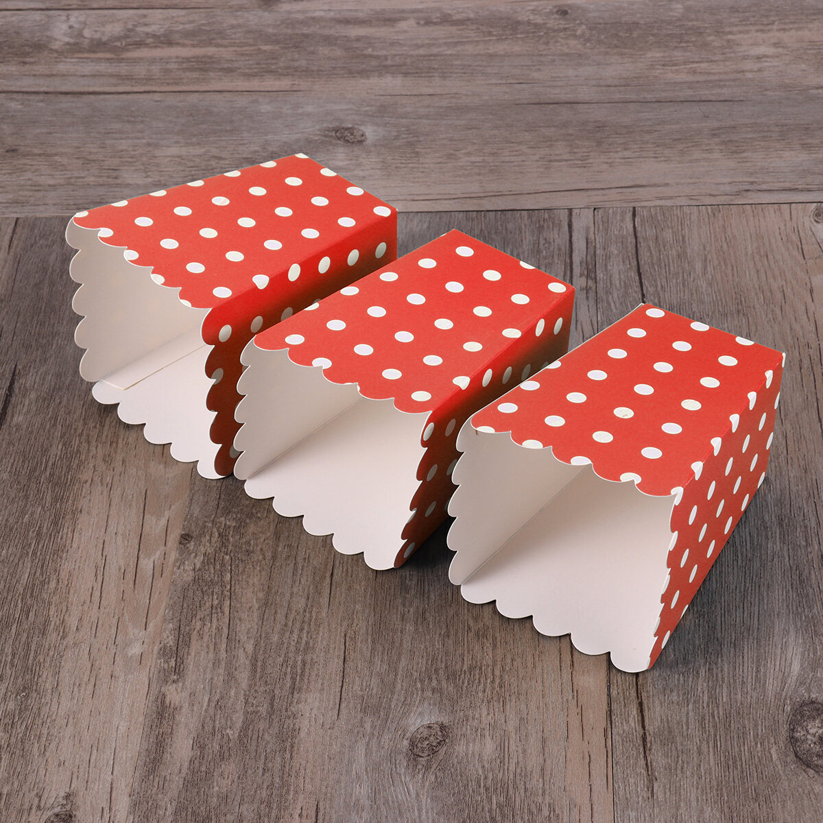 Коробки для попкорна с красным рисунком 24 шт 25.00x13.00x0.30cm