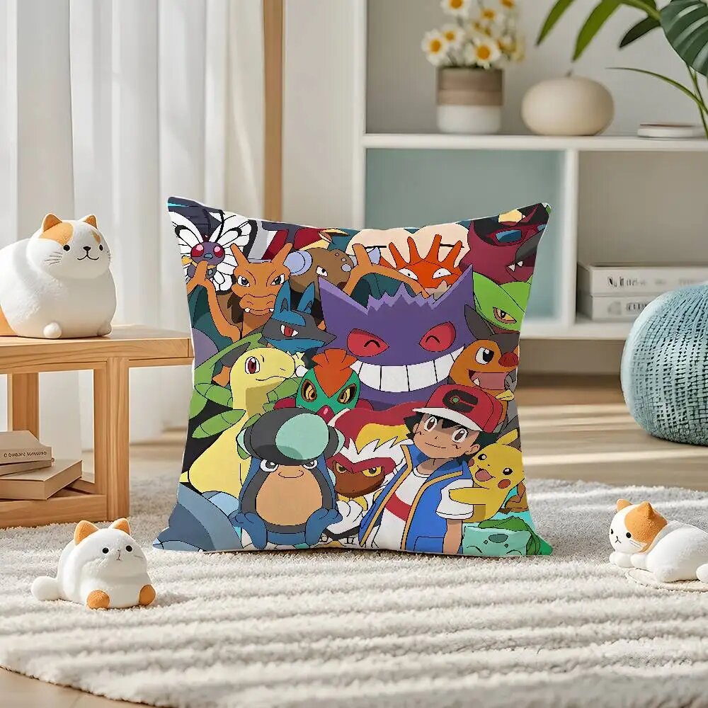 Наволочка Pokemon Pikachu и друзья, 60x60cm, z4