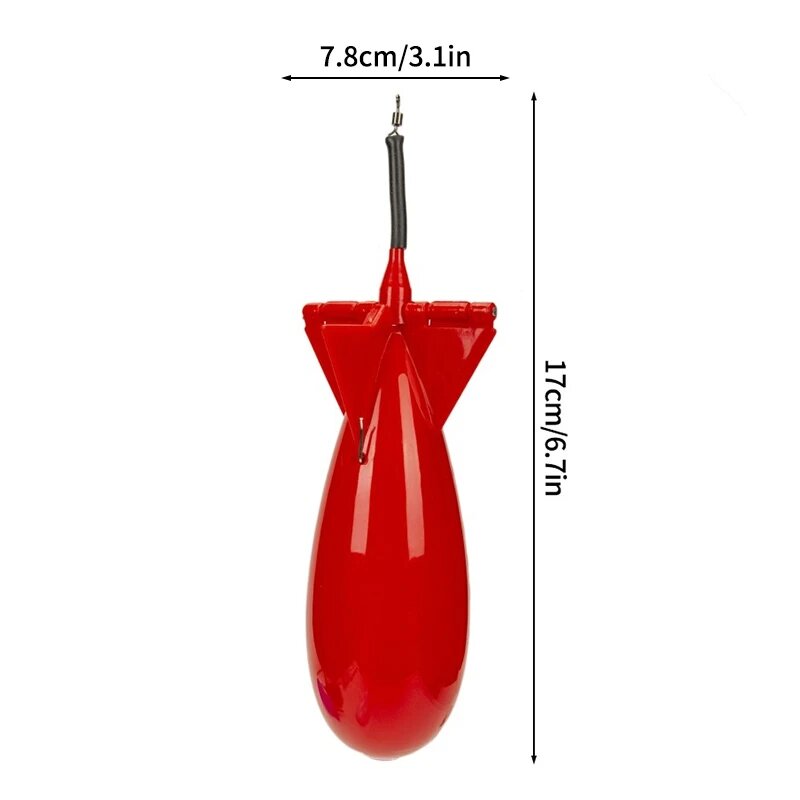 Spomb Пластиковый кораблик для прикормки Красный, Red 17cm