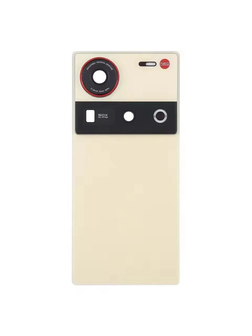 Задняя крышка для ZTE Nubia Z70 Ultra 5G NX733J со стеклом камеры, золотая, оригинальная