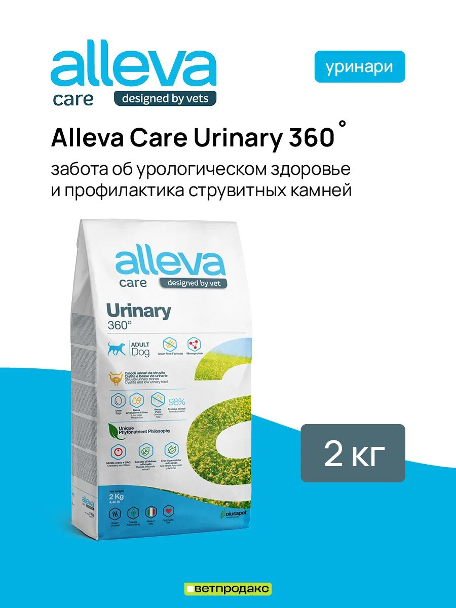 Сухой корм для собак Care Urinary 2 кг Срок по 07.12.2026