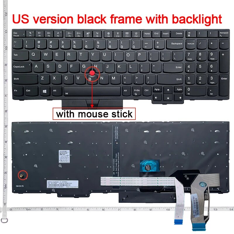 Клавиатура Lenovo Thinkpad US Org Backlit с трекпойнтом