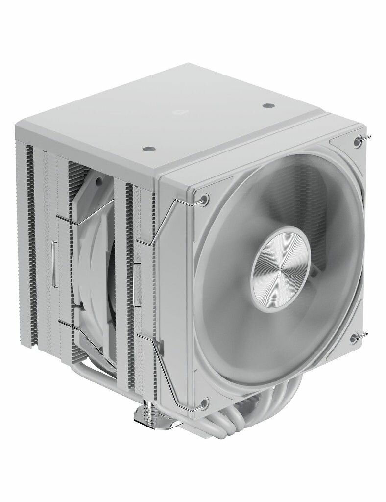 Кулер для процессора upHere UE2T6 White / 6HPx6mm, 265W TDP, dual tower, 2x120mm fans, 600-1650RPM, 68 CFM, 25dBA / UE2T6
