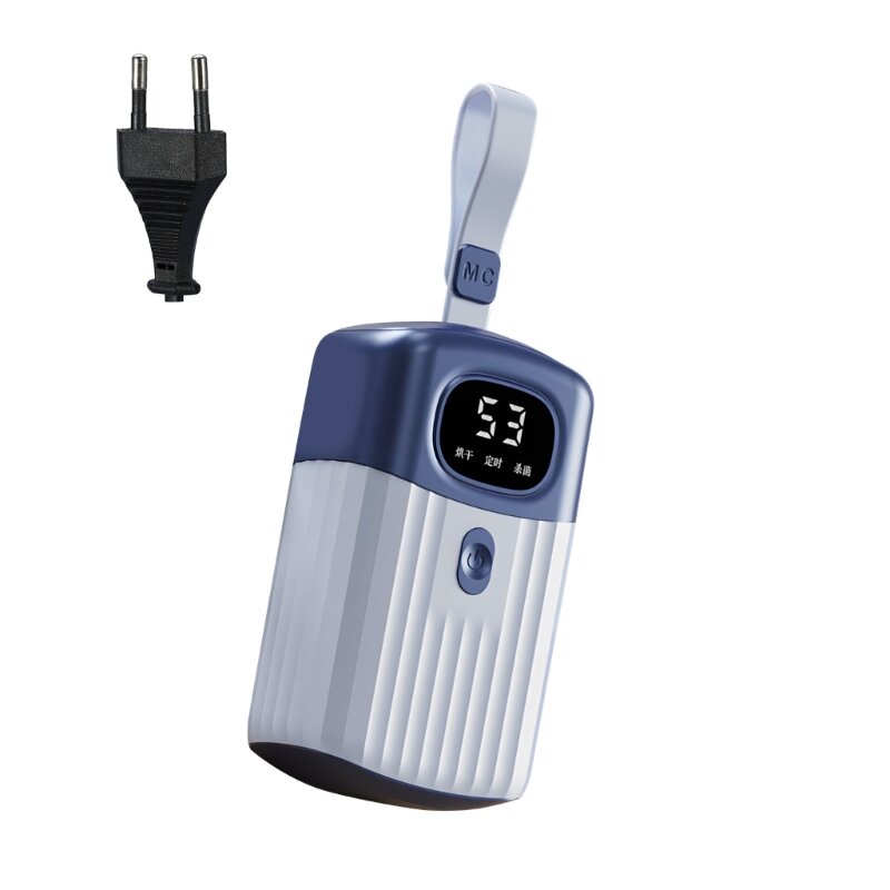 Мини Портативная Складная Электрическая Сушилка Для Одежды с Таймером Безопасного Отключения для Эффективной Домашней Сушки 220 В Стандарт ЕС