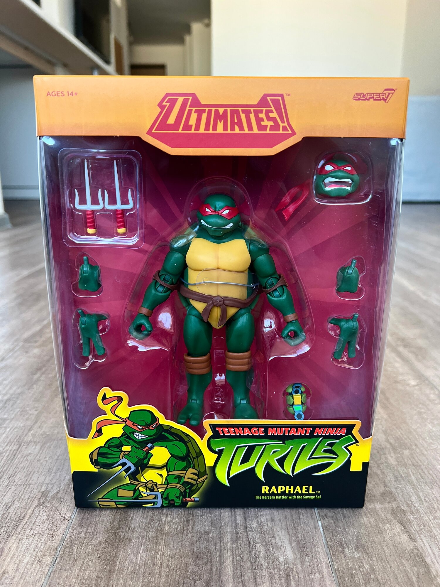 Фигурка Рафаэль Черепашки Ниндзя Raphael Teenage Mutant Ninja Turtles TMNT 2003 Super7 Ultimates