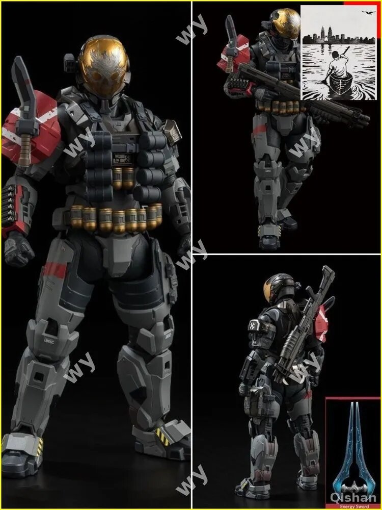 Эксклюзивная фигурка спартанца A239 Noble Four из Halo, 18 см, коллекционная