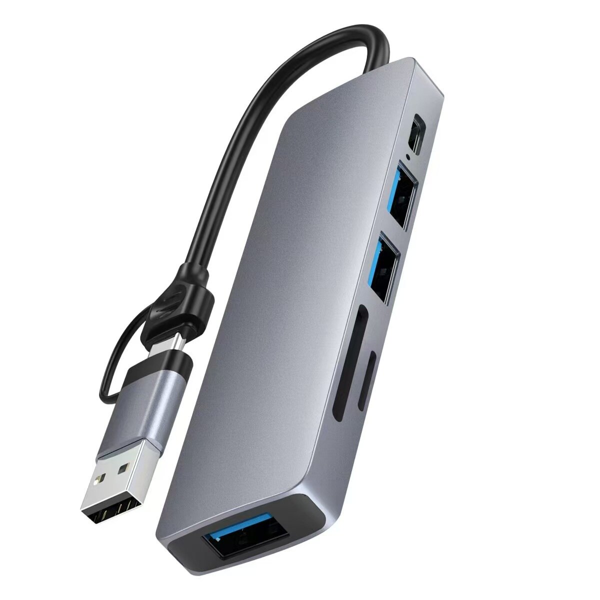 Концентратор USB Type-C 9 в 1 для ноутбука с поддержкой 4K 60Hz, адаптер расширения портов HUB, HDMI и USB 3.0