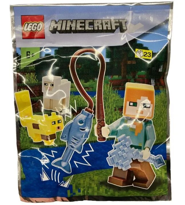 Детские строительные блоки Lego toys 662103 Minecraft, количество строительных блоков 23, рекомендуется 6+